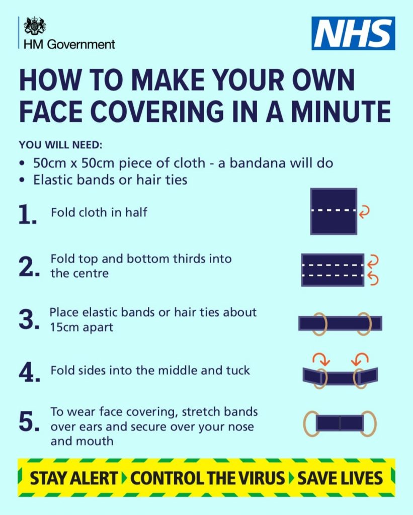 How To Make Your Own Face Covering – Pearl Medical Centre